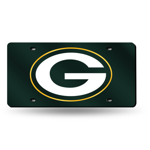 12" White NFL Green Bay Packers Rectangular Tag | Christmas Central