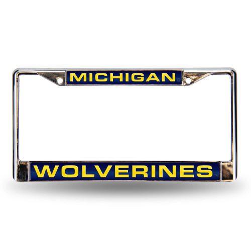 6" x 12" Blue & Yellow College Michigan Wolverines License Plate Cover ...