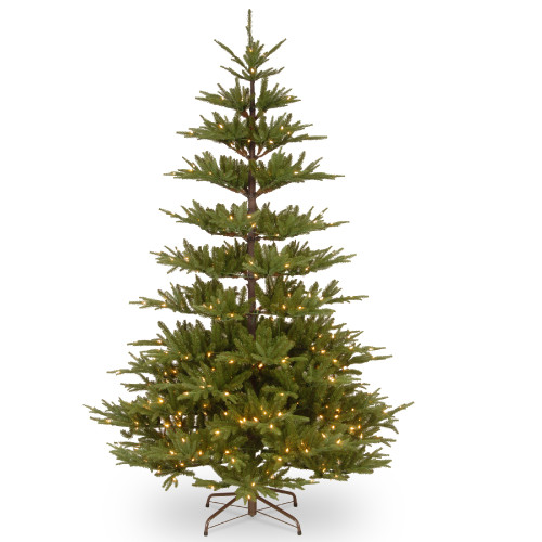 7.5’ Pre-Lit Glenwood Fir Artificial Christmas Tree, Clear Lights ...