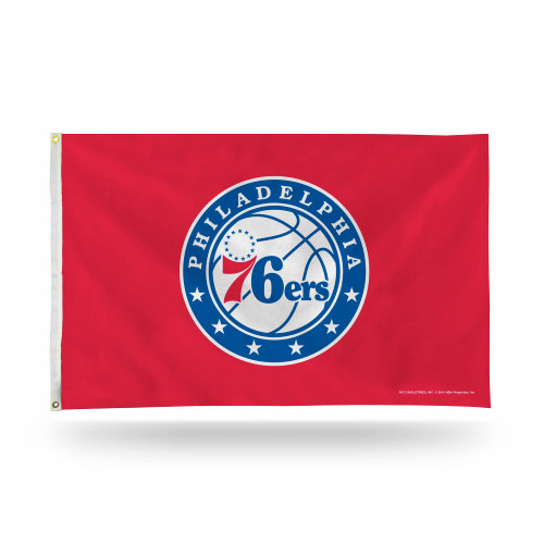 3' x 5' Blue & Pink NBA Philadelphia 76ers Rectangular Banner Flag ...