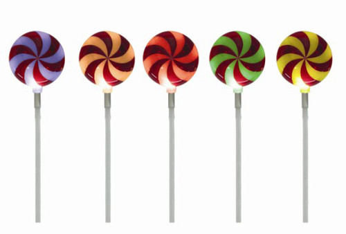 LED Color Changing Peppermint Candy Outdoor Christmas Pathway Markers ...
