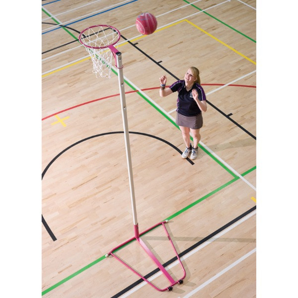Pink Wheelaway Netball Posts | Harrod Sport