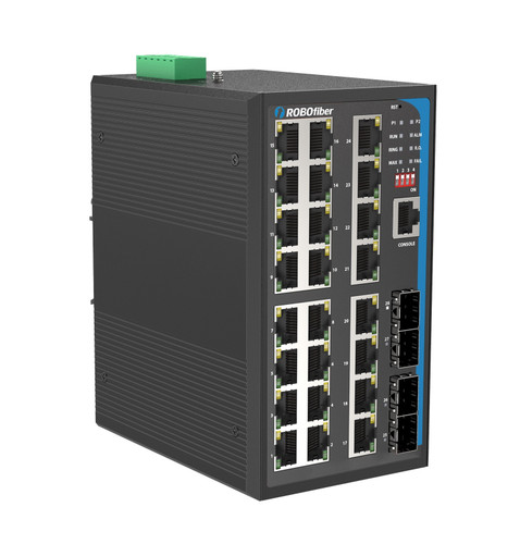 HGW-2404SM-PSE - 24x RJ45 + 4x SFP ports Gigabit Ethernet Managed PoE ...