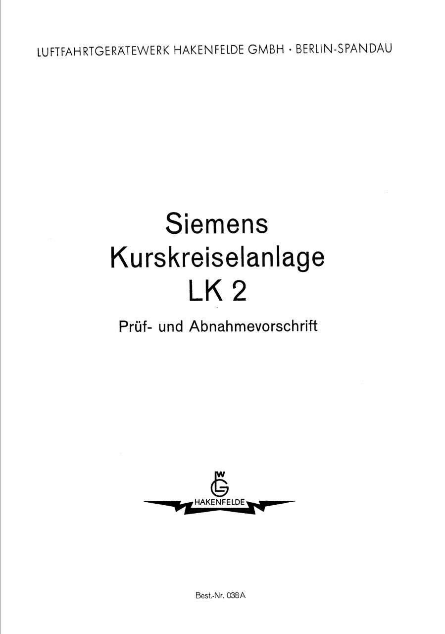 Siemens LK2 Test and acceptance regulations manual,Prüf- und ...
