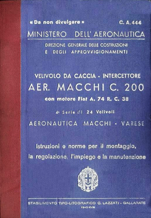 Macchi Mc.200 Istruzioni per il Montaggio e la Regolazione ( serie 4a ...
