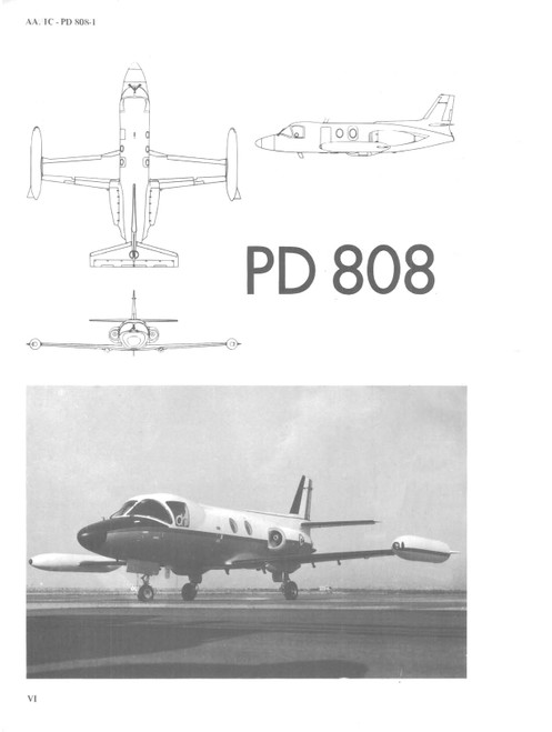 Piaggio PD.808 Istruzioni e Norme per il Pilotaggio (1972)