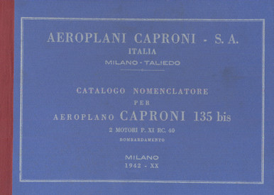 Caproni Ca.135 Bis Catalogo Nomenclatore (1942)