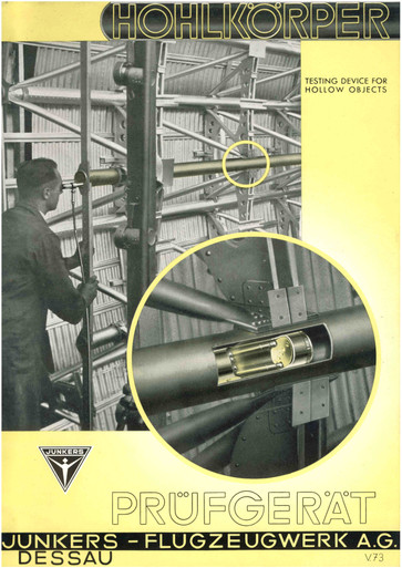 Junkers Testing Equipment Hollow Bodies Brochure(German Language)