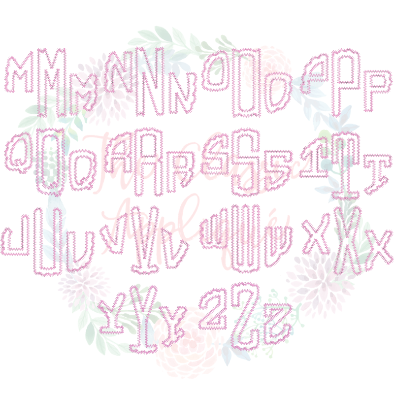 The Holly font - The Classic Applique