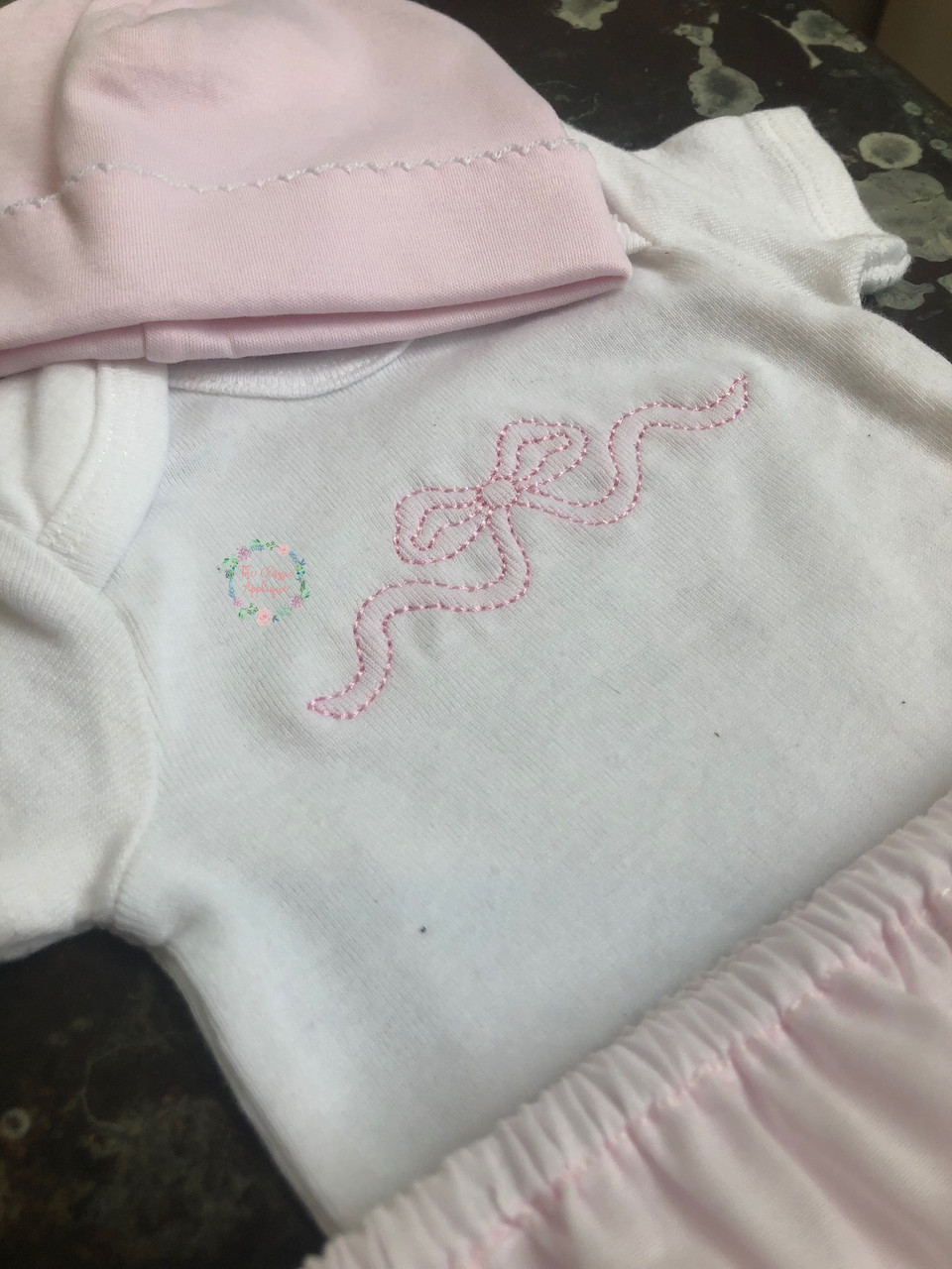 Shadow embroidery bow flowers vintage machine embroidery design file by ...