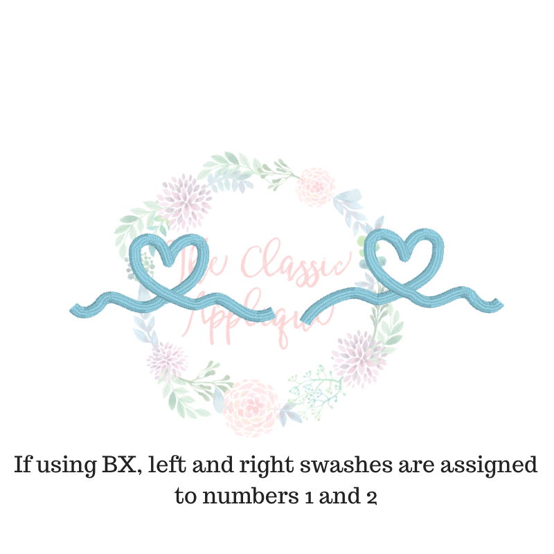 Heart satin cursive font machine machine embroidery design file by The ...