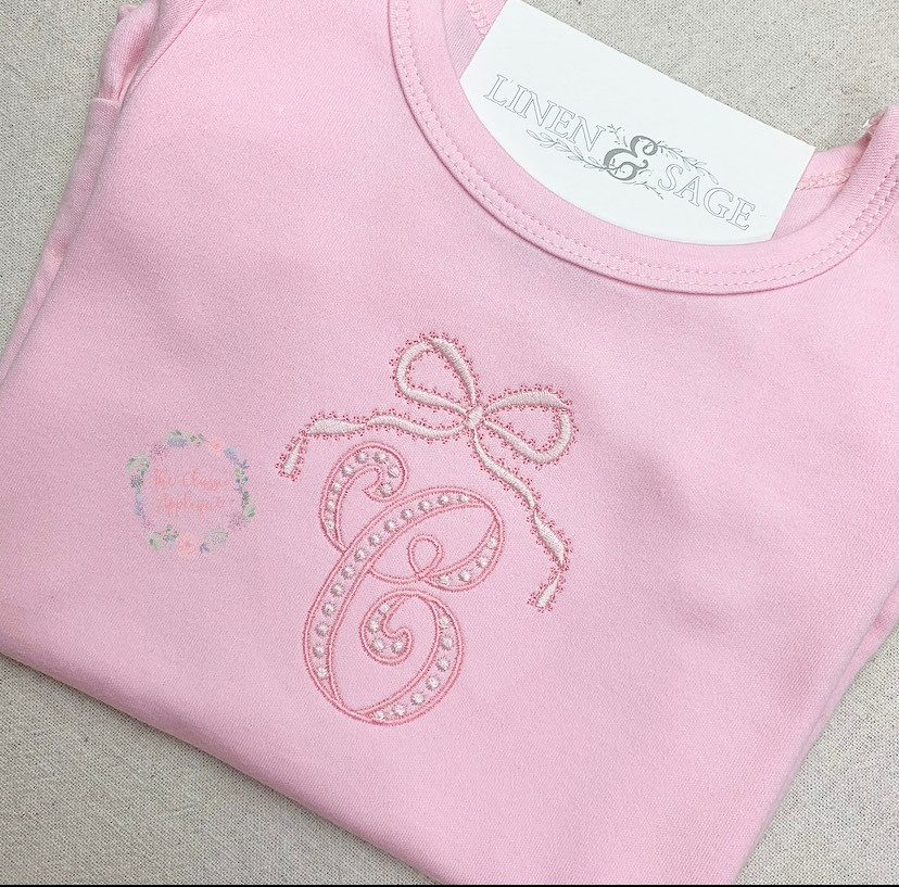 Caroline mongogram font for machine embroidery design by The Classic ...