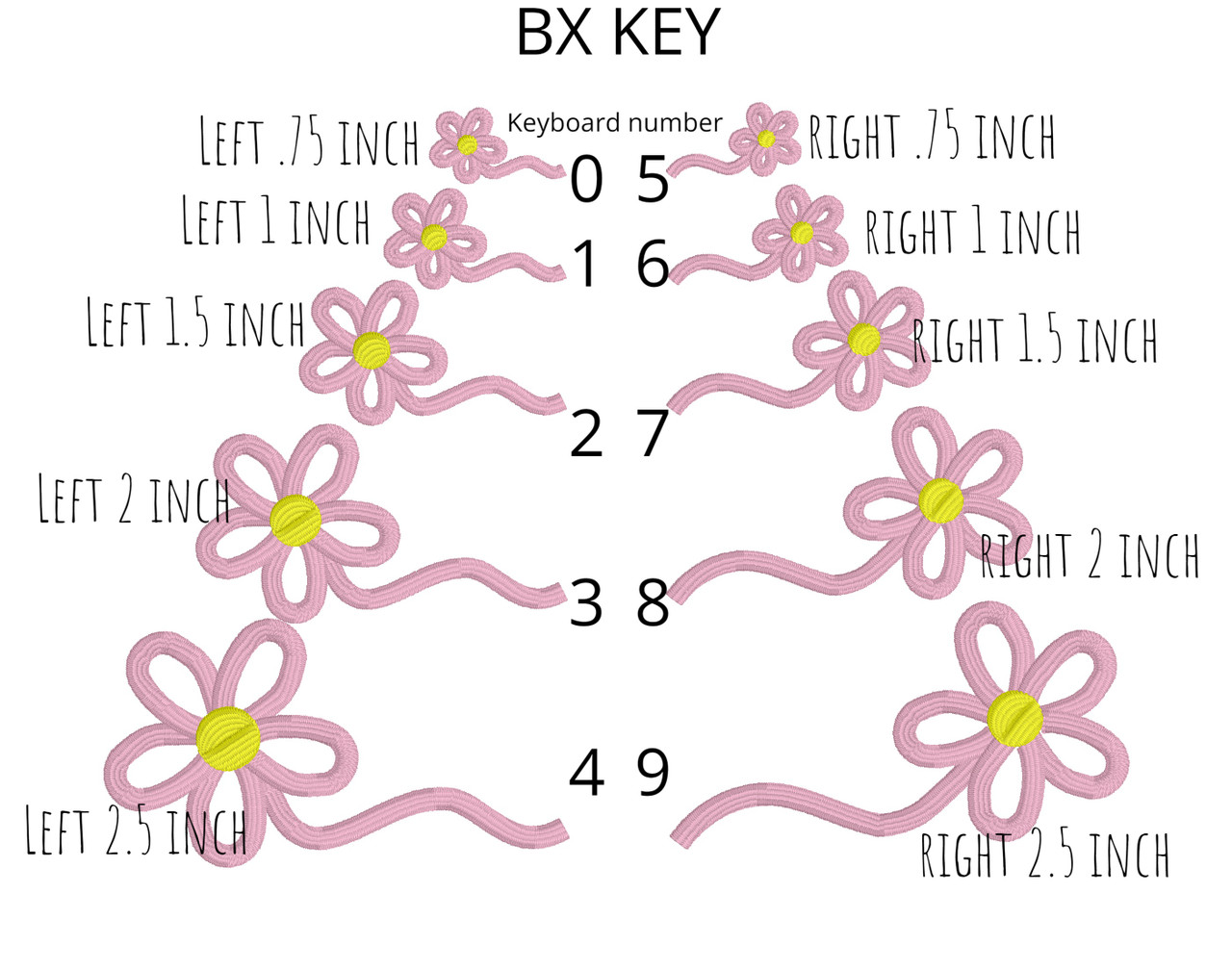 Flower swash satin stitch font machine embroidery design file by The ...