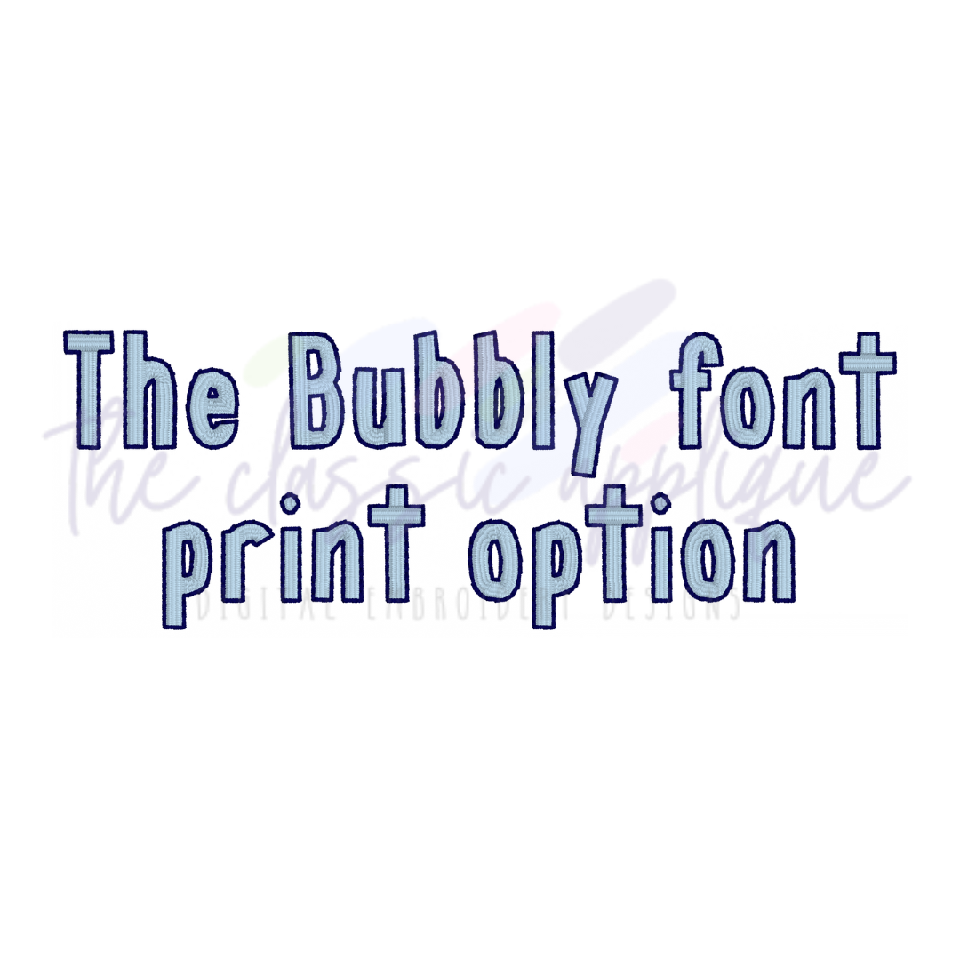 The Bubbly font satin vintage stitch cursive monogram font for machine ...
