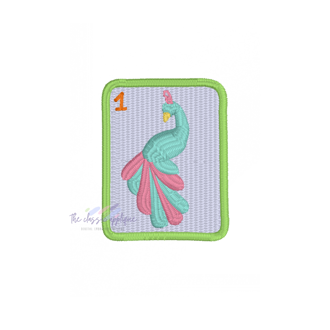 Bird bam Mahjong tile mini