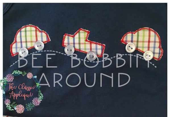 Cars and truck zig zag applique - The Classic Applique