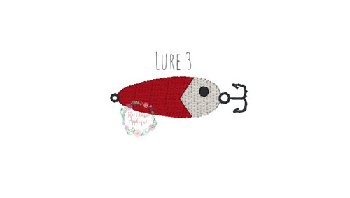 Fishing lure mini fill stitch machine embroidery design file by The ...