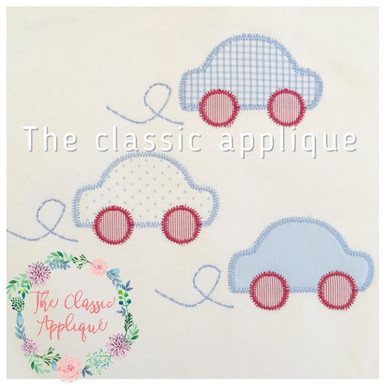 Car trio zigzag finish applique - The Classic Applique