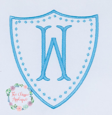 Heirloom vintage style crest shield boy monogram frame with vintage ...