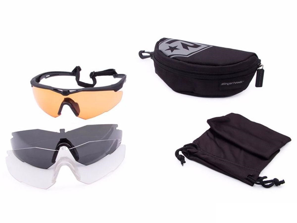 Revision Stingerhawk Deluxe Shooter's Ballistic Eyewear Kit - Black ...