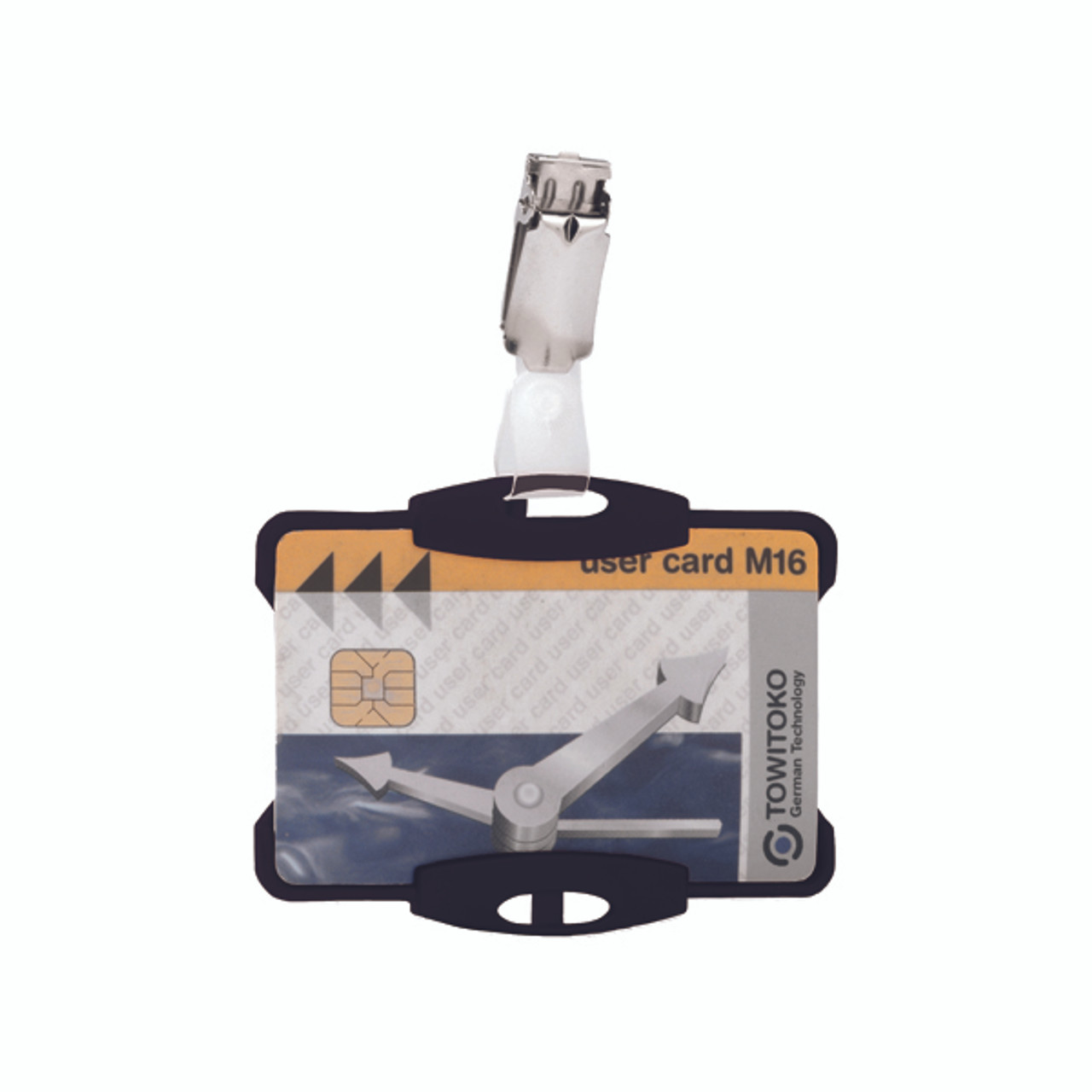 Durable Security Pass Holder With Clip Black Pack Of 25 811801