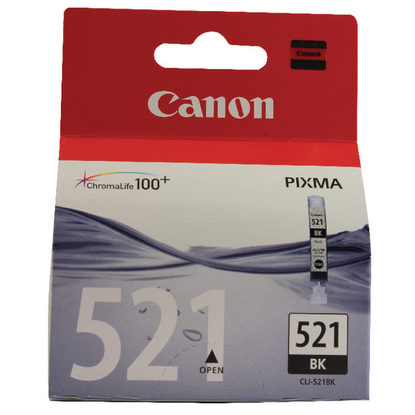 Canon 2933B001 CLI-521 Black Ink Cartridge - 9to5 Supplies