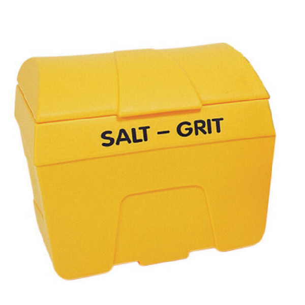 Winter Lockable Salt and Grit Bin Yellow 400 Litre No Hopper 317074 ...