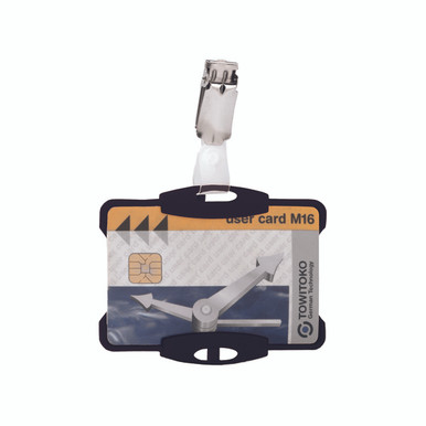 Durable Security Pass Holder With Clip Black (Pack of 25) 8118/01 ...