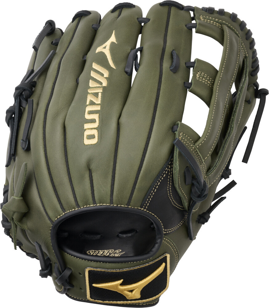 12.75 Inch Mizuno MVP Prime Adult Outfield Baseball Glove - Green