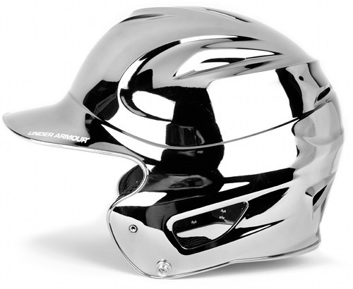Under Armour Protective UABH100C Adult Solid Chrome Batting Helmet