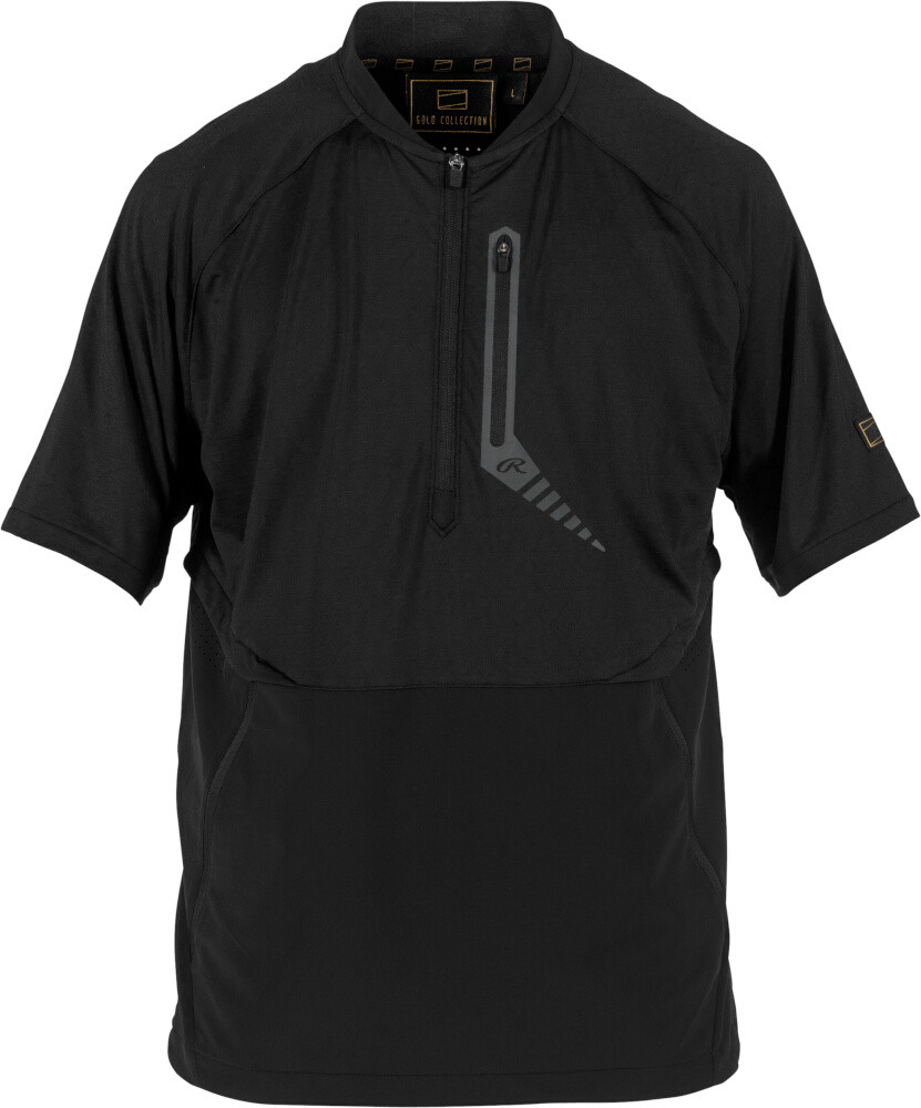 Rawlings Gold Collection Adult Quarter Zip Short Sleeve Cage Jacket