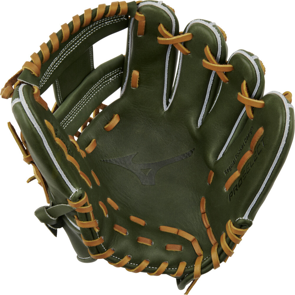 11.5 Inch Mizuno Pro Select Adult Infield Baseball Glove - Green