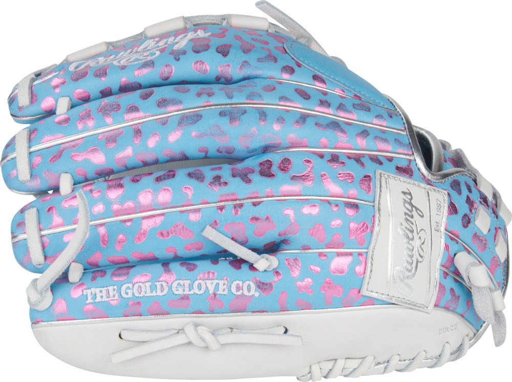 Rawlings Heart of the Hide Columbia Blue/White/Pink 12.5 Inch Fastpitch ...
