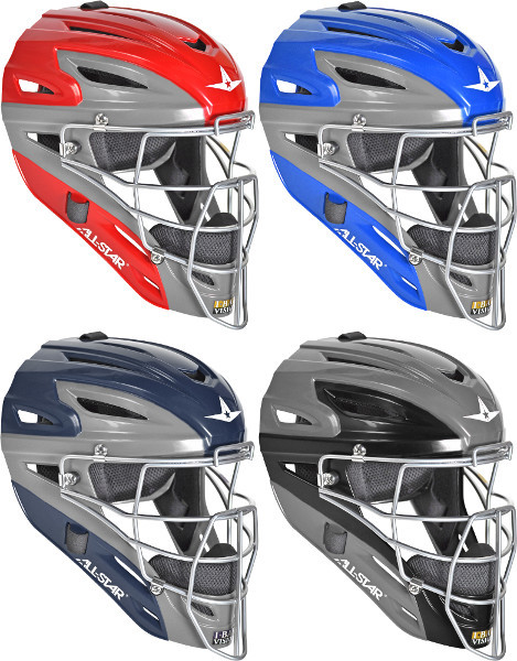 All-Star System 7 MVP2510GTT Youth Graphite Two Tone Catcher's Helmet