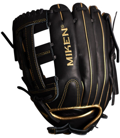 13 Inch Miken Gold Pro Series Adult Slowpitch Softball Glove PRO130BG