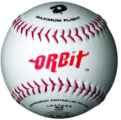 Demarini Orbit AOLXWAB White Leather ASA Slowpitch Softballs- 12 inch