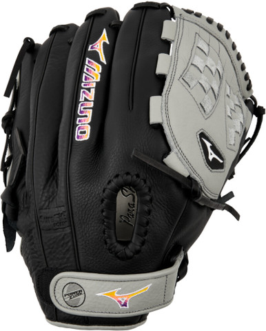 12 Inch Mizuno Franchise Women’s Fastpitch Softball Glove - Grey/Black