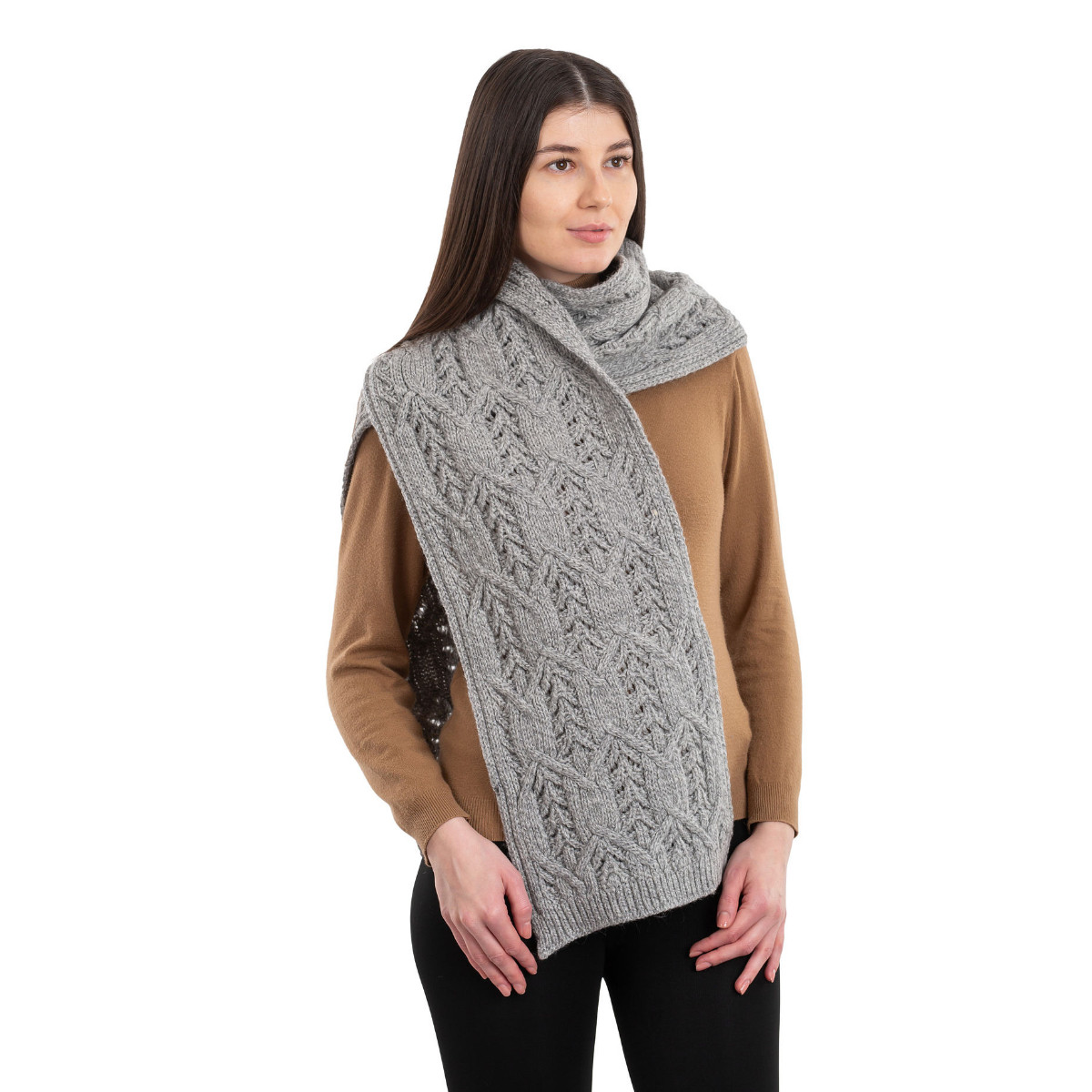 Aran Leaf Scarf