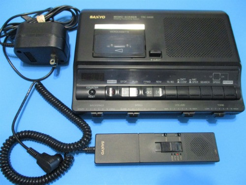 Sanyo trc 6400 Microcassette Dictation Transcriber Machine with ...