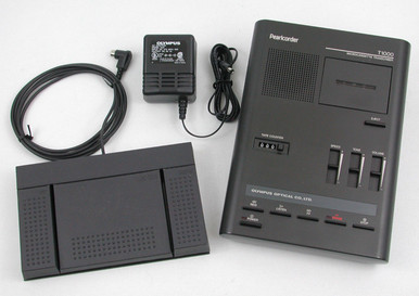 Olympus Pearlcorder T1000 Micro Cassette Transcriber Machine With Pedal ...