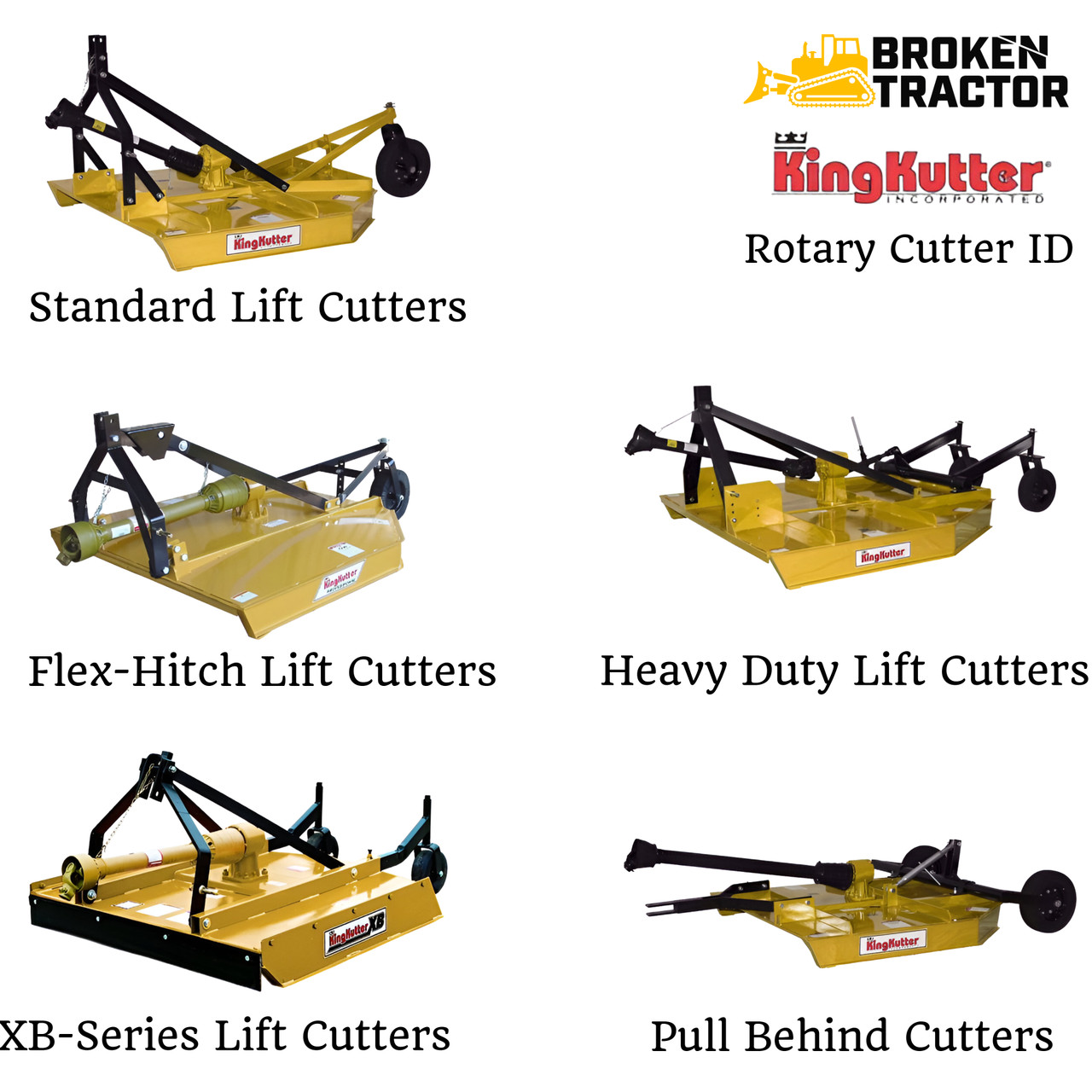 King Kutter XB Rotary Cutter Brace Arm -- 311099 | Broken Tr