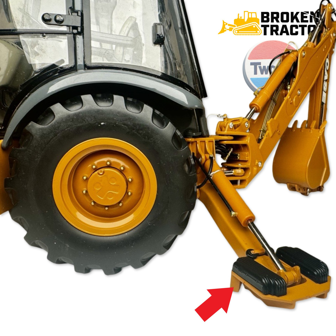 Case Backhoe Flip Style Stabilizer Plate | Fits 580K to 590 Super L ...