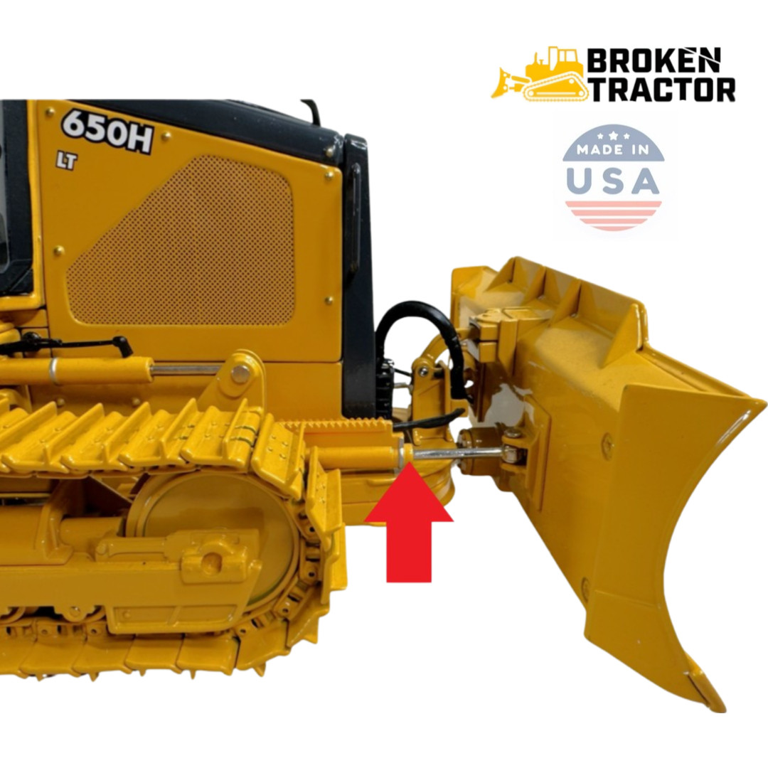 JD 550H/J & 650H/J Dozer Blade Angle Cylinder - Made in USA