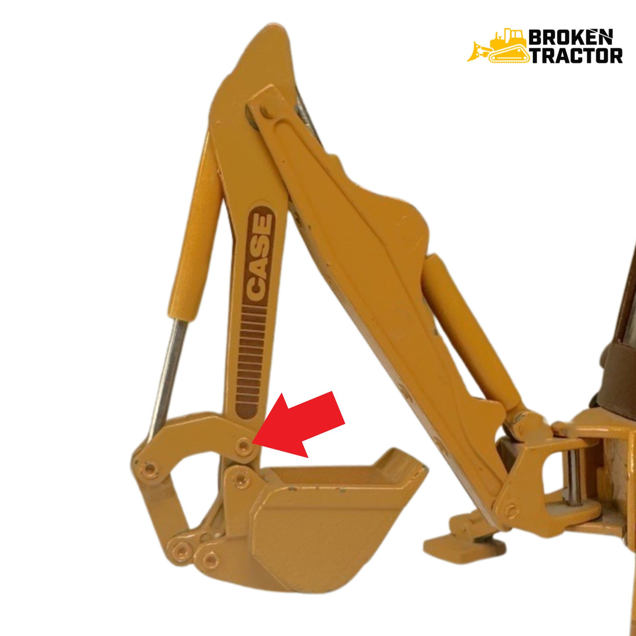 Dipper Stick to Bucket Link Pin for Case 580K Backhoe | Brok