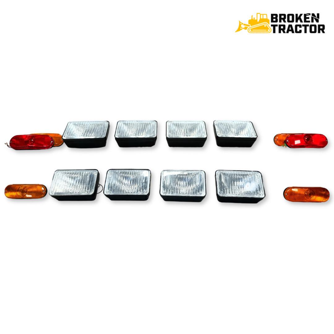 Lighting Replacement Package for Case Backhoes with Open ROP