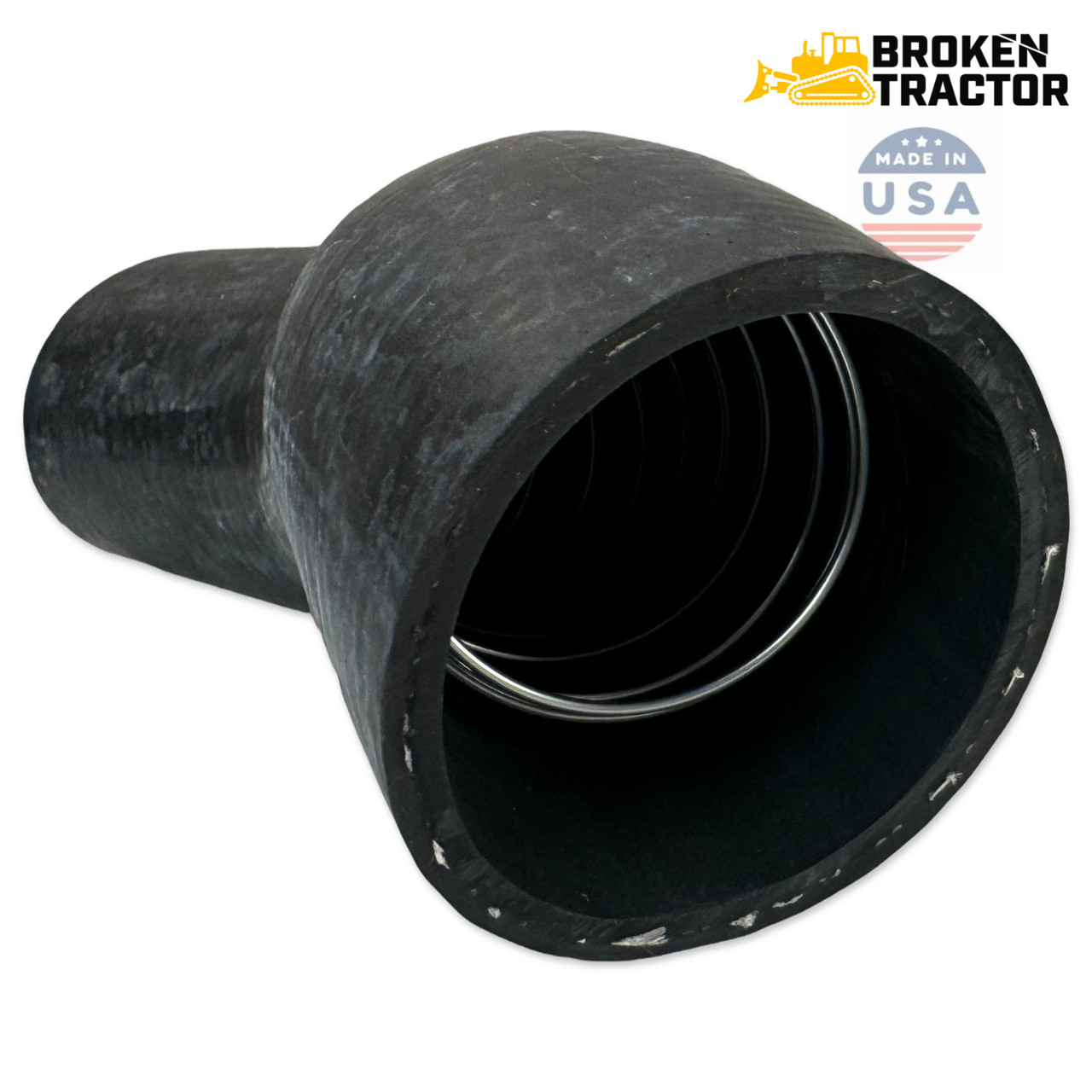 Lower Radiator Hose for Case Backhoes and Forklifts | Broken