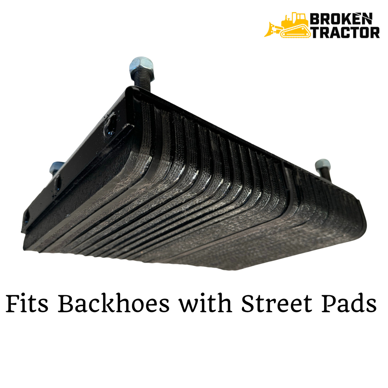 Stabilizer Pad Plate Single Rubber | Broken Tractor | D14251