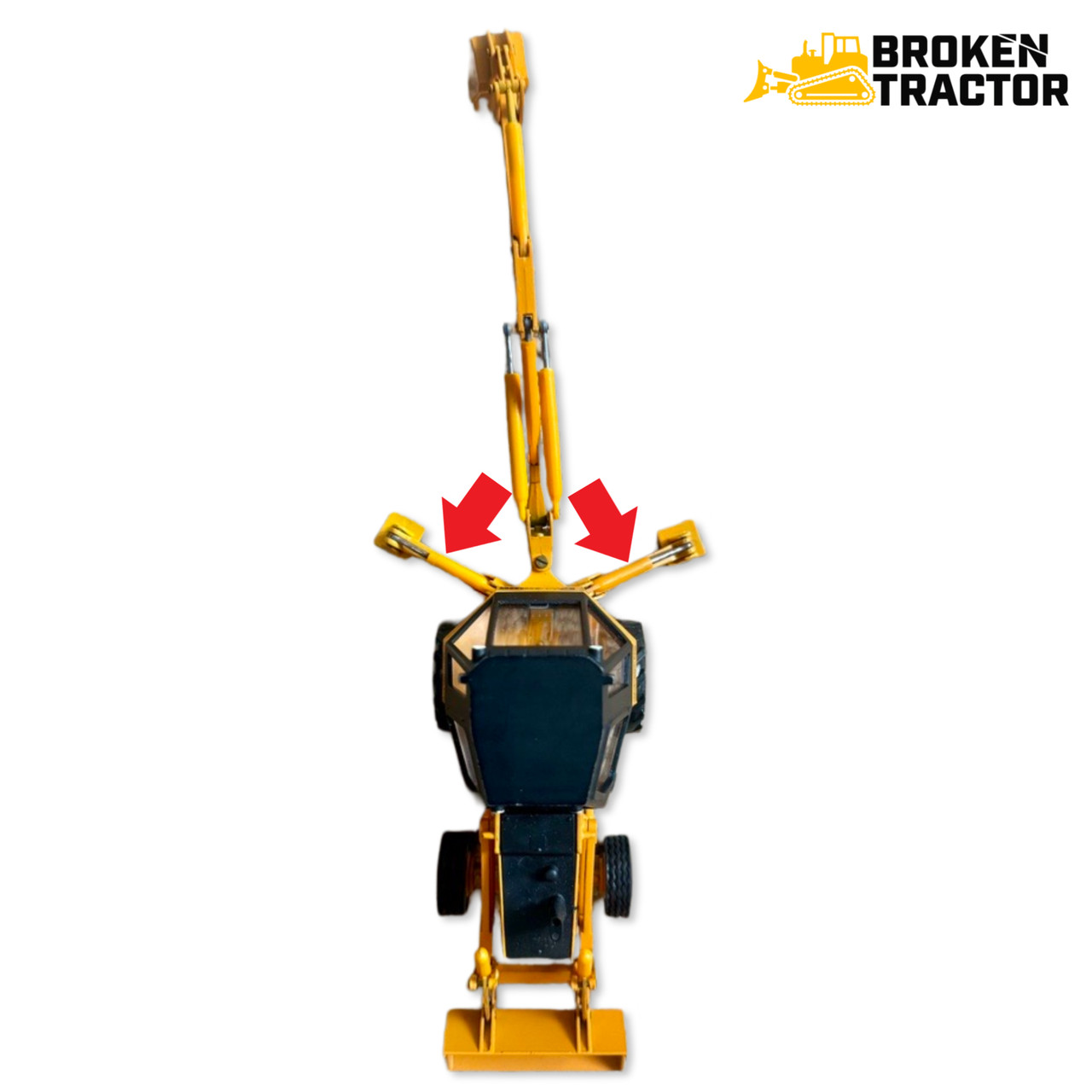 Case Backhoe Stabilizer Outrigger Hydraulic Cylinder - Broken Tractor