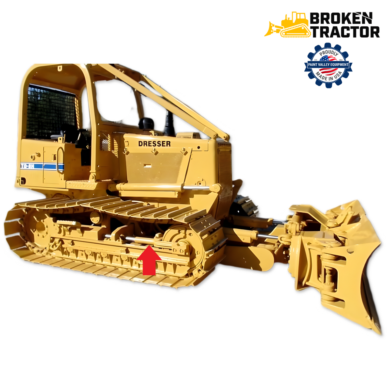 Dresser Dozer Track Tension Adjuster Assembly | Broken Tractor