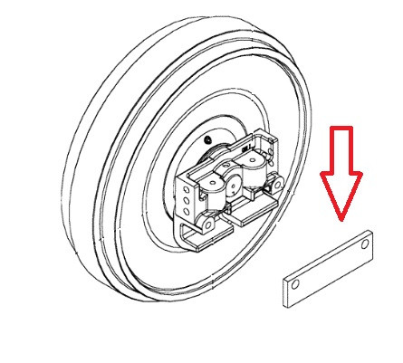 Outer Idler Guide Plate for Case Dozer | Broken Tractor | R4